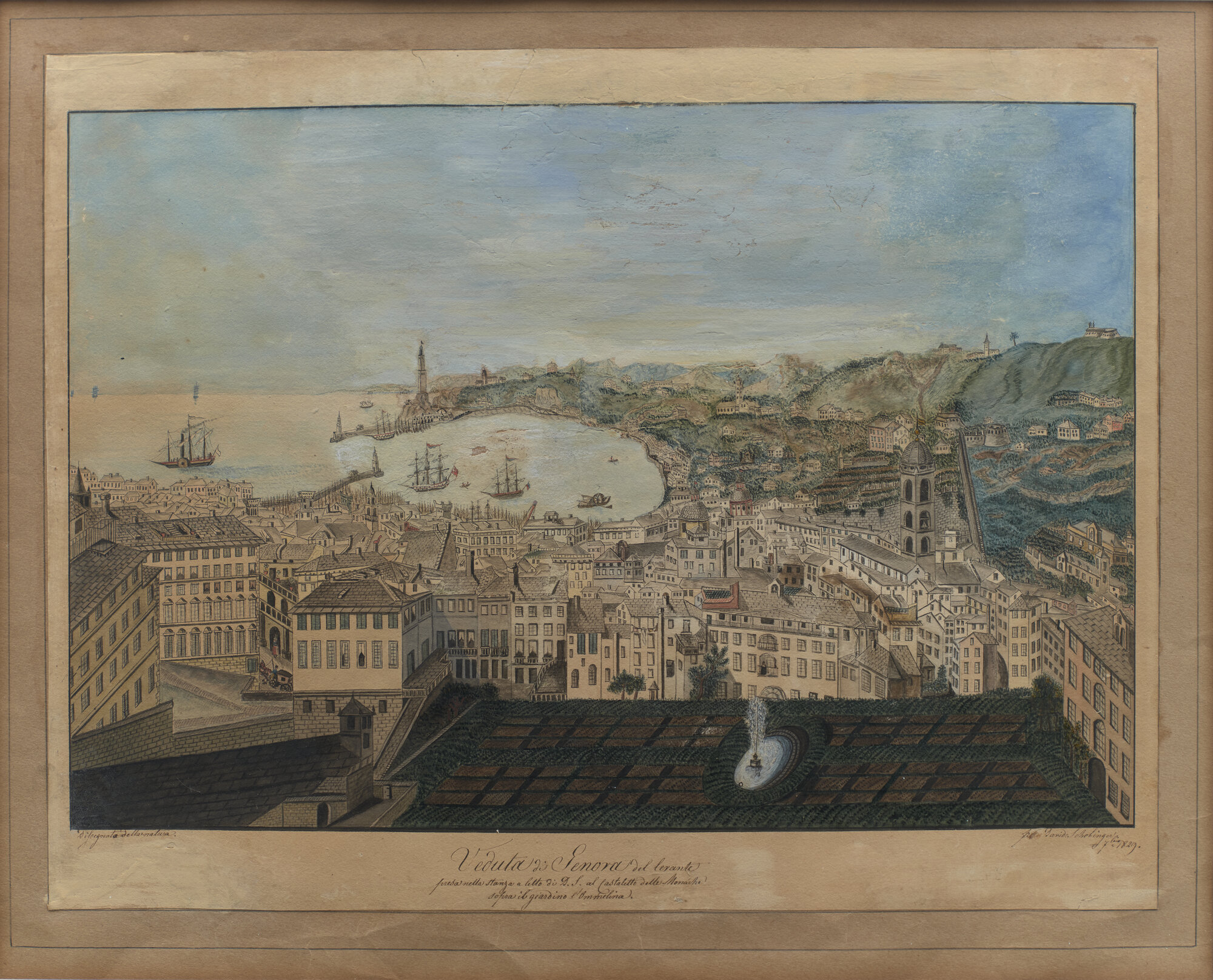 Veduta di Genova del Levante | Musei di Genova